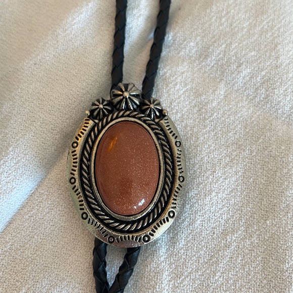 Country Western | Jewelry | Western Style Bolo With Amber Colored Stone ...